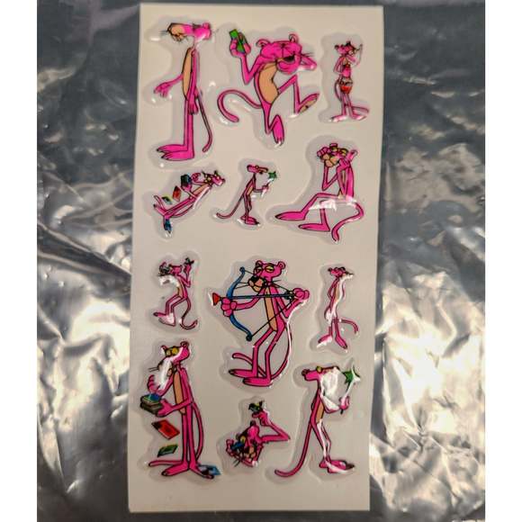 Vintage | Art | Rare Vintage 98s Pink Panther Stickers | Poshmark